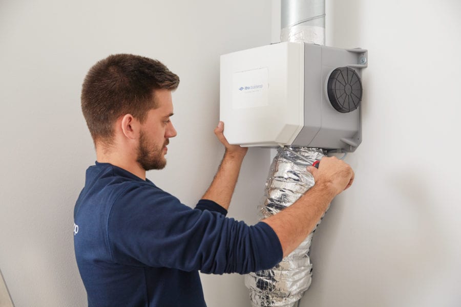 Ventilatiesystemen, WTW ventilatie of MV box.